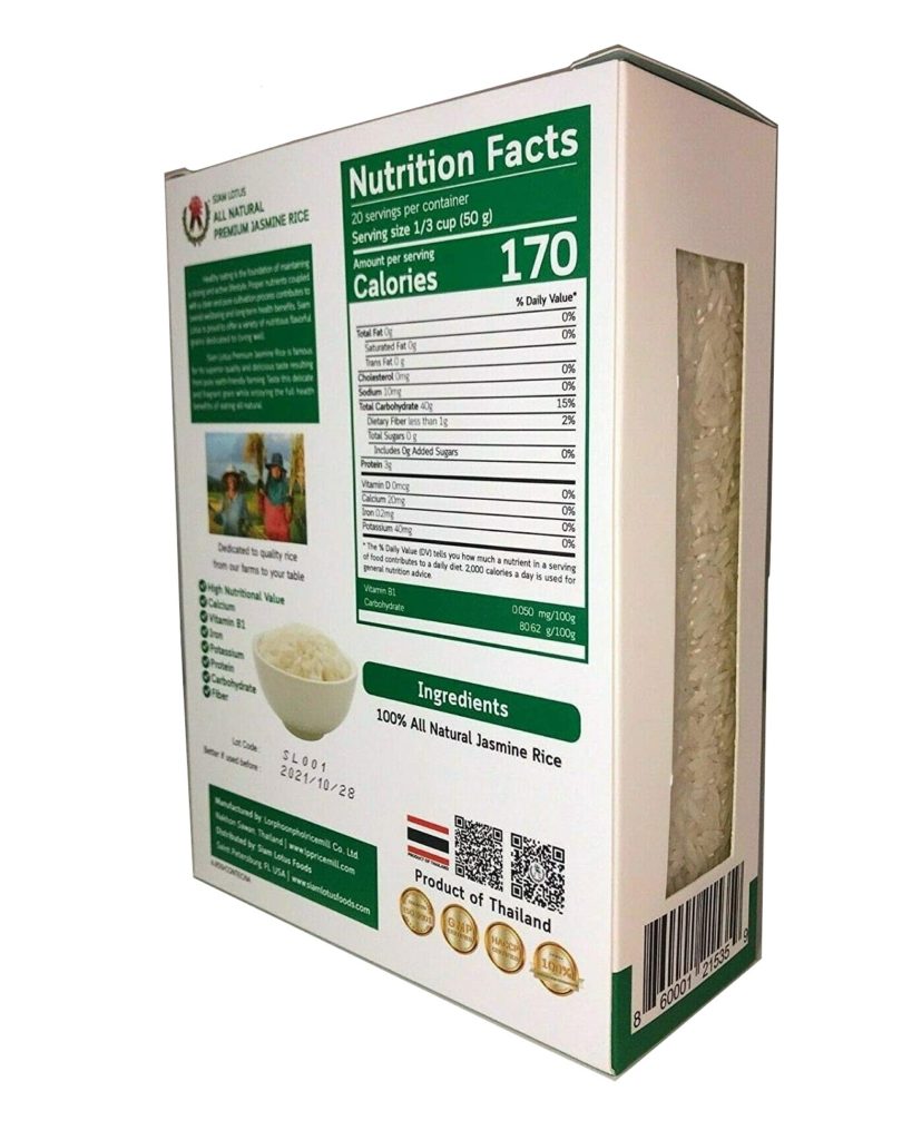 Natural Premium Jasmine Rice – Siam Lotus | Healthy Rice for the World
